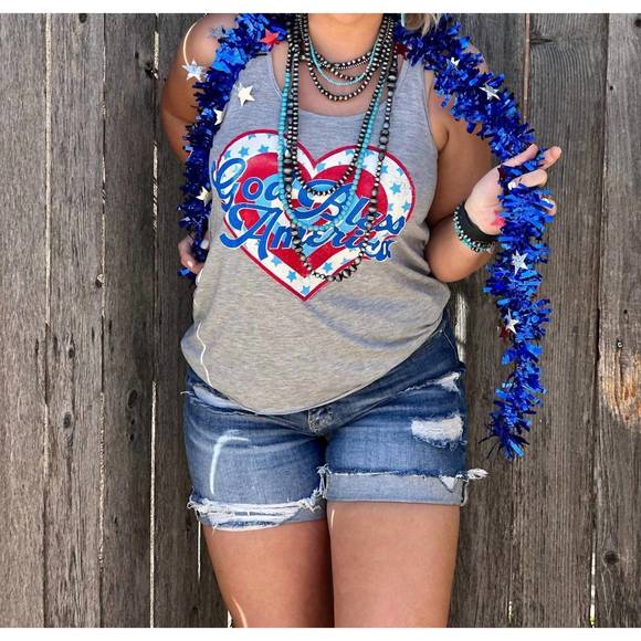TEXAS TRUE THREADS | Tops | New Texas True Threads God Bless America ...